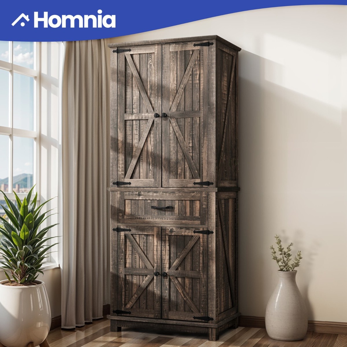 Rustic Kitchen Pantry Cabinet Rustic Kitchen Pantry Constructed With