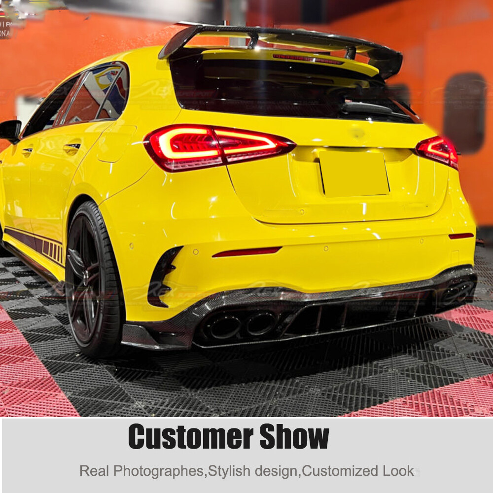 Real Carbon Rear Roof Spoiler Wing For Benz A-CLASS W177 A250 A35 A45 ...
