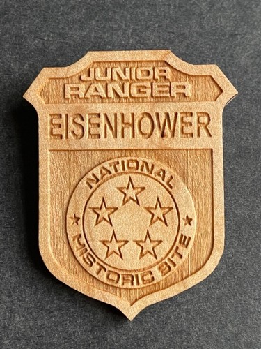 NPS Junior Ranger Badge EISENHOWER National Historic Site - Wooden | eBay