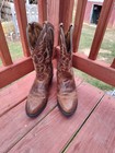 Laredo Authentic Western Boots Men Tan Distressed 10 EW Style #68452 no ...
