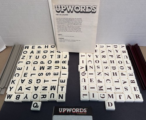 UPWORDS Replacement Tiles/Letters Lot (128) Black & Burgundy CRAFTS | eBay