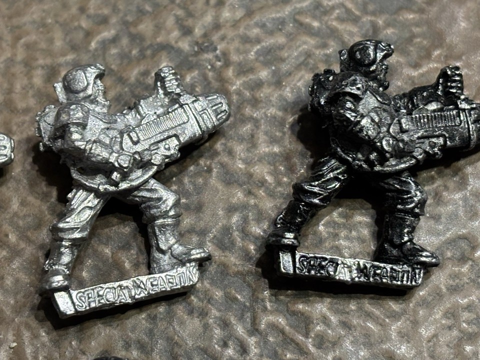 7 Metal Guardsmen With Plasma Guns Warhammer 40k Imperial Guard | eBay