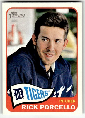 2014 Topps Heritage #258 Rick Porcello Detroit Tigers Baseball | eBay