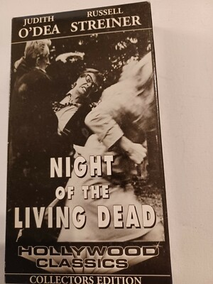 Night of the Living Dead (1968) VHS, 1994 Madacy Music Group, Hollywood ...