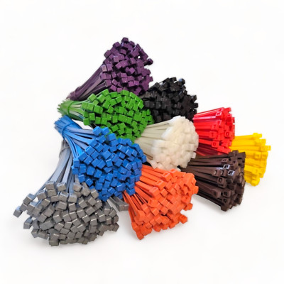 NYLON PLASTIC CABLE TIES ZIP TIE WRAPS THIN SMALL LARGE LONG WIDE (ALL ...