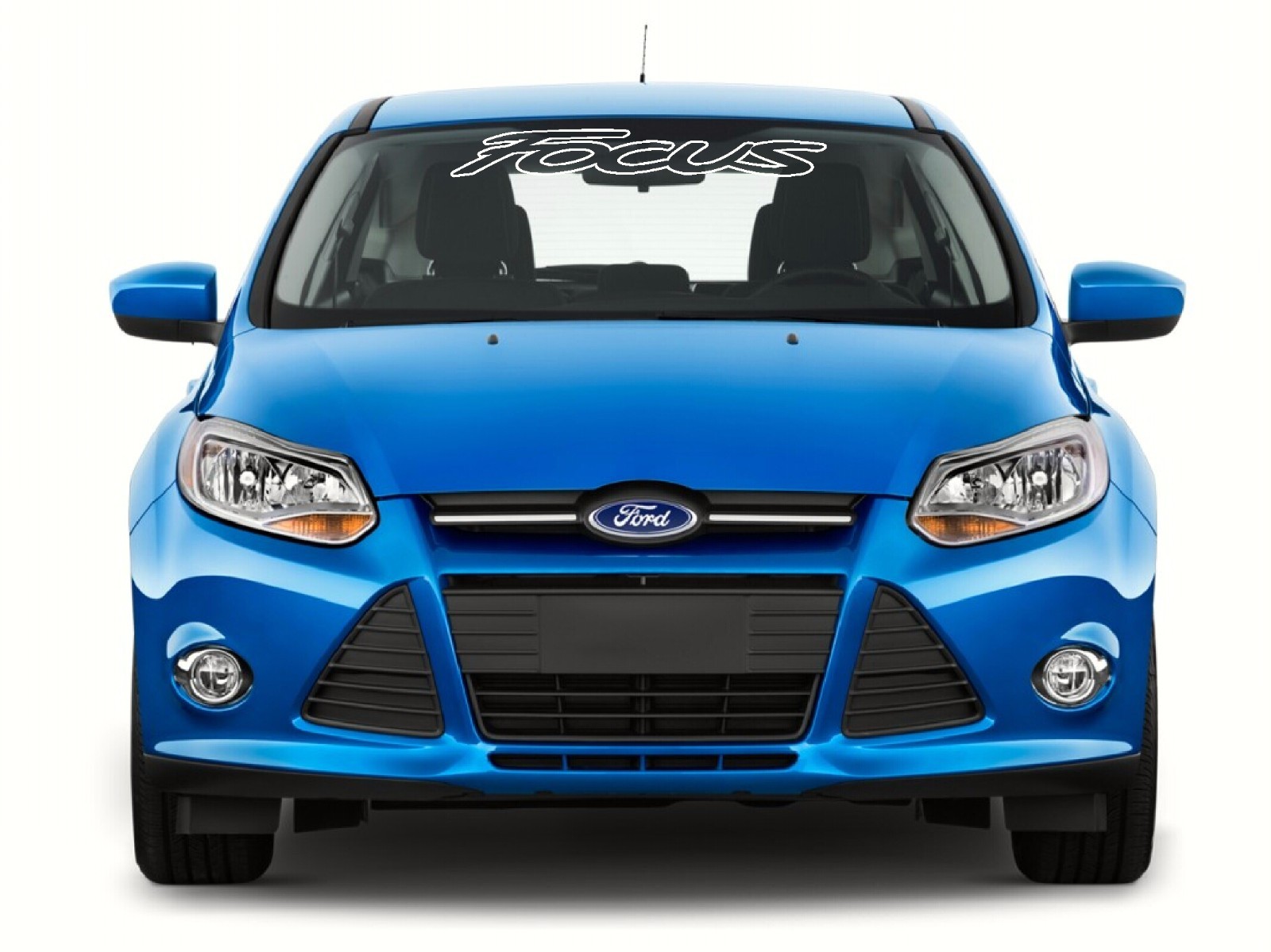 Ford Focus OUTLINED LETTERS Windshield Banner Decal 4" x 28" Many ...