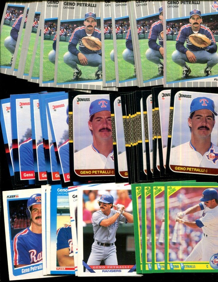GENO PETRALLI BULK LOT OF 100 BASEBALL CARDS RANGERS ONLY SACRAMENTO | eBay