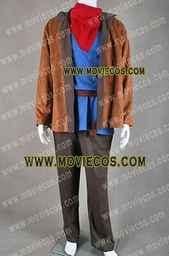 Merlin Cosplay Costume Full Set Coat Shirt Pants Scarf Outfit Halloween ...