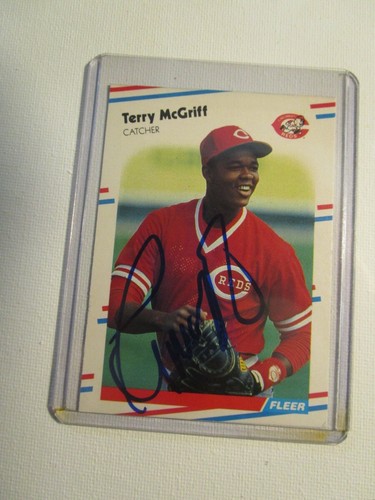 SIGNED AUTOGRAPHED 1988 Fleer Terry McGriff Cincinnati Reds #240 | eBay