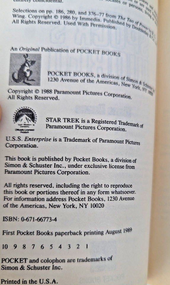 Star Trek Random Book Lot 5 Spock Generations Romulan Khan Deep Space ...