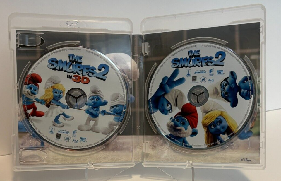 The Smurfs 1 & 2 3D (Blu-ray 3D/2D + DVD) Adventure, Animation, Comedy ...