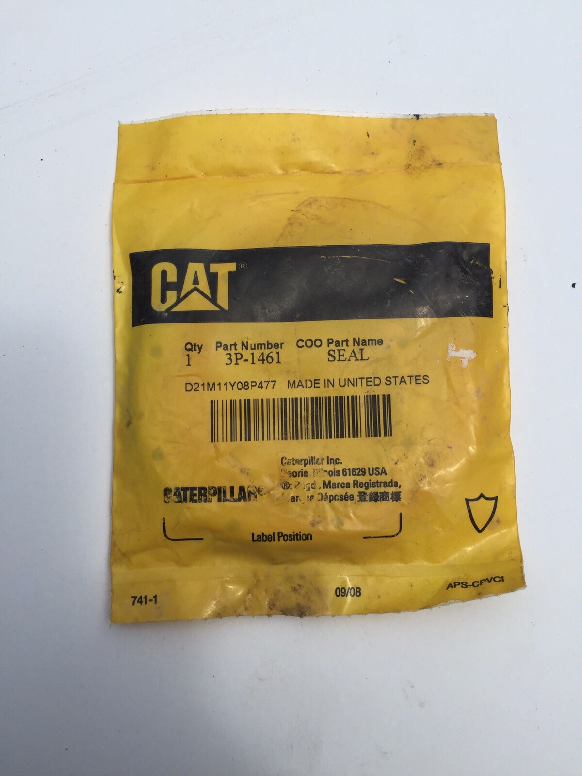 Caterpillar Nos Oem Seal 3P-1461. Cat New Factory Part 3p1461. | eBay