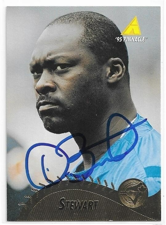 DAVE STEWART Autographed Signed 1995 Pinnacle card #387 Toronto Blue ...