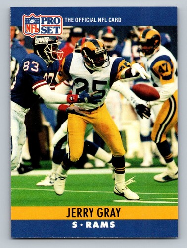 1990 Pro Set #166 Jerry Gray Los Angeles Rams | eBay