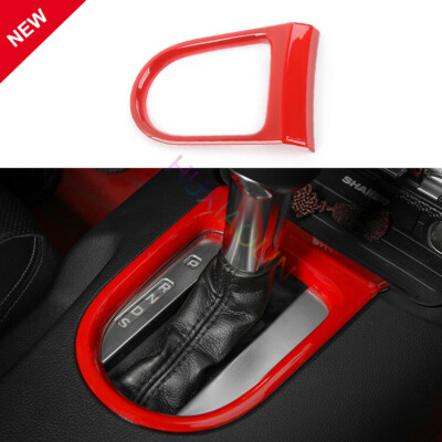For Ford Mustang 2015-2020 Red Car Gear Shift Decor Frame Trim Decor ...