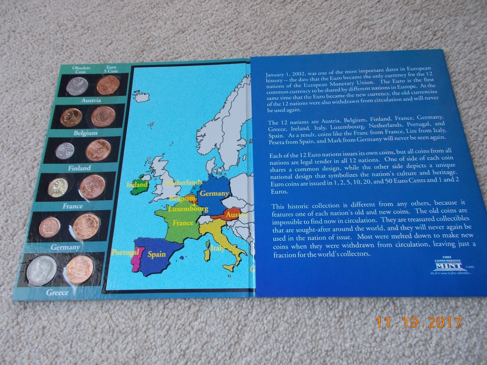 The Complete Euro Coin Collection - 24 uncirculated coins | eBay