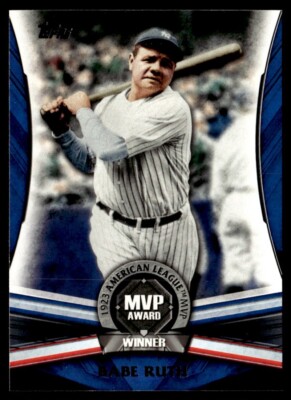 2017 Topps Update MVP Award Winners Babe Ruth New York Yankees #MVP-17 ...