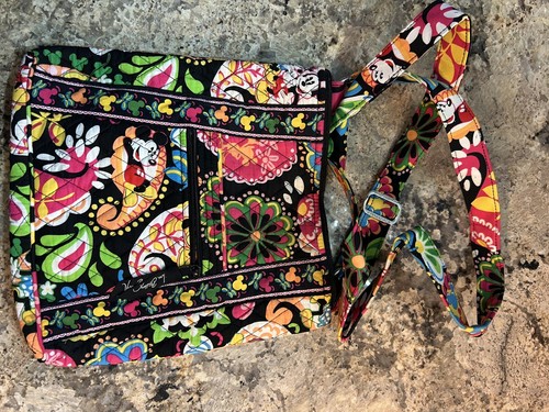 Disney Parks Vera Bradley Midnight with Mickey Mouse Hipster Crossbody ...
