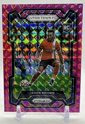 Jacob Brown 2023-24 Panini Prizm Premier #294 Pink Mosaic Prizm Luton ...