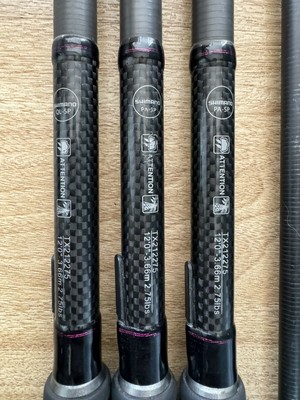 3 X Shimano TX2 12ft 2.75lb TC Carp Fishing Rods | eBay