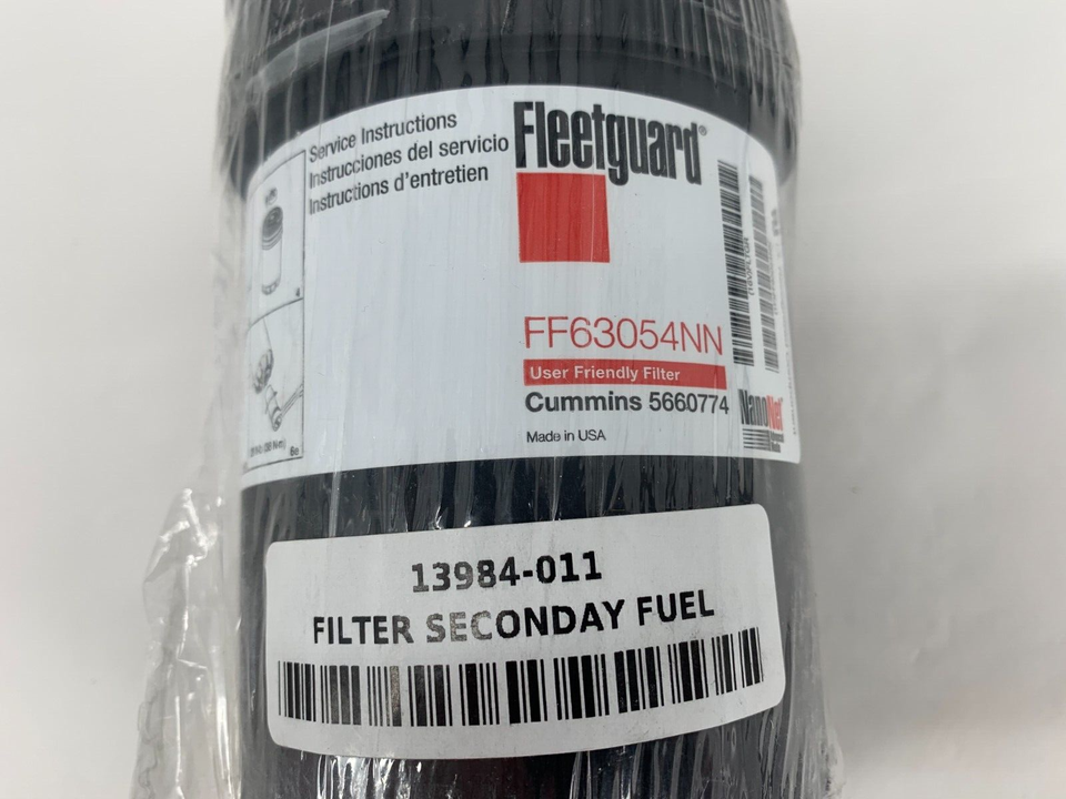 Fleetguard FF63054NN Cummins 5660774 Secondary Fuel Filter 13984-011 | eBay