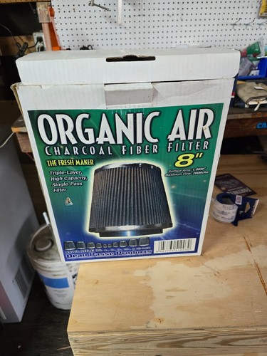 Organic Air 10” Charcoal Fiber Filter Maximum Flow 3000 CFM Triple ...