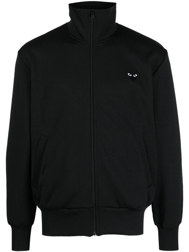 COMMES DES GARCONS CDG PLAY BLACK HEART BACK PRINT TRACKTOP WOMENS SIZE ...