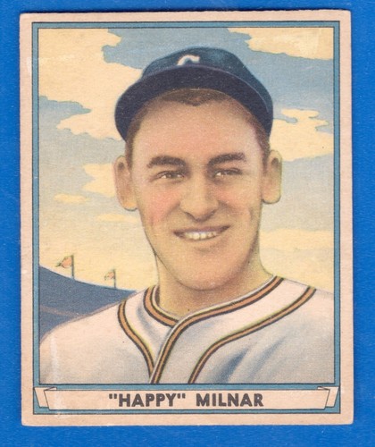 1941 Play Ball #33 Al "Happy" Milnar Cleveland VG-EX + No Creases ...