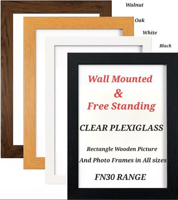 Black Picture Frame White Oak Walnut A1 A2 A3 A4 A5 A6 Poster & Photo ...