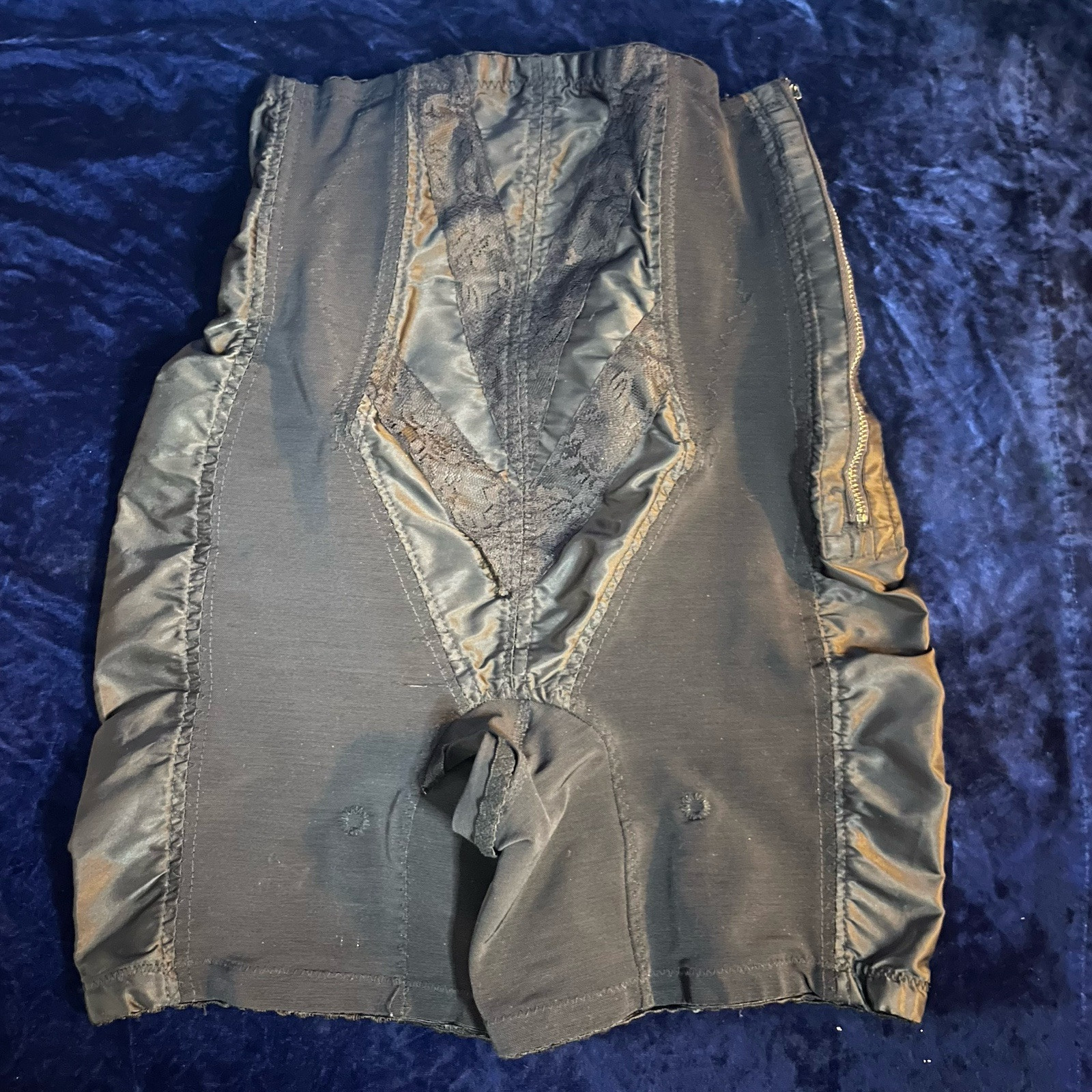 RARE Vintage Rago Girdle Black Panties With Garter St… - Gem