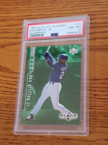 Quadruple 1999 Black Diamond Ken Griffey Jr Psa 8 | eBay