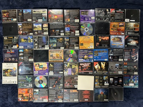 Lot of 55+ Vintage CD-ROM PC Games Various Genres All In Great ...