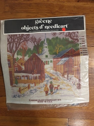 Needlepoint Kit GREENE Object d' NeedleArt Vintage Needle Art | eBay