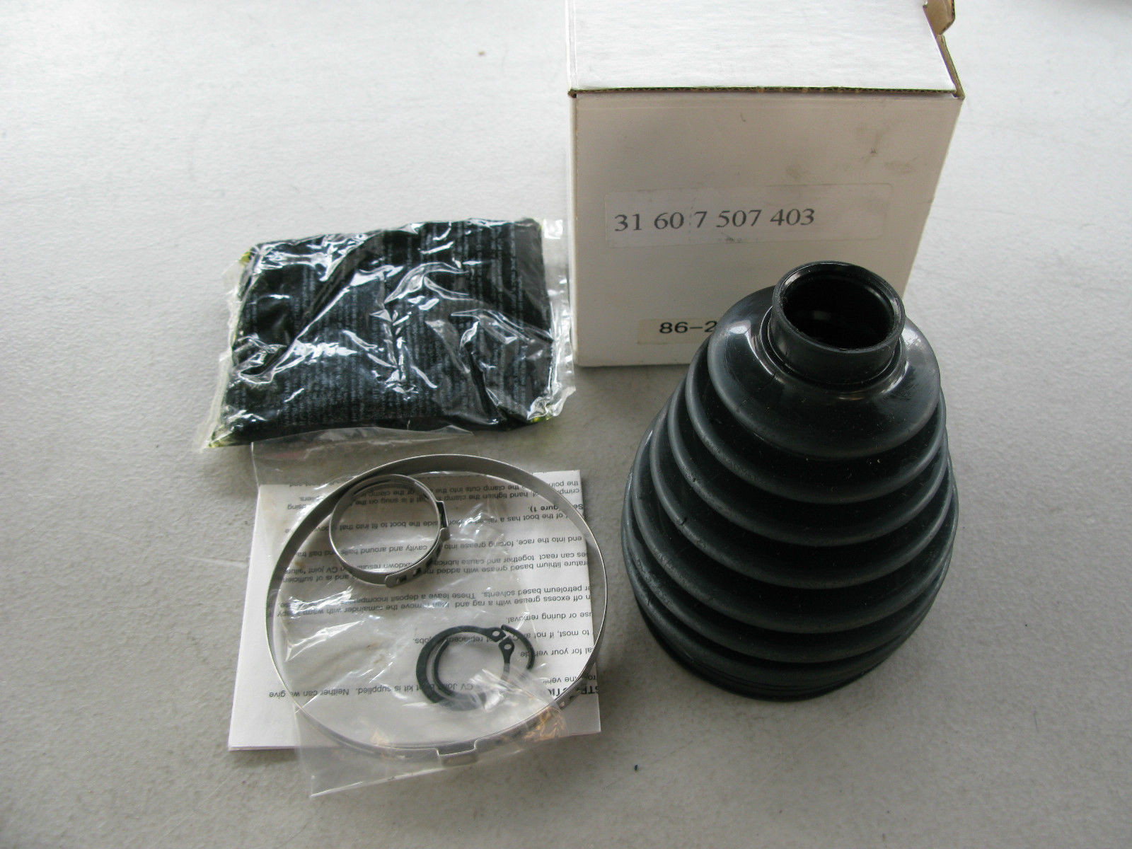 CV JOINT BOOT KIT 31607507403 (86-2319-R) FOR BMW 3, X Series 1998-2007 ...
