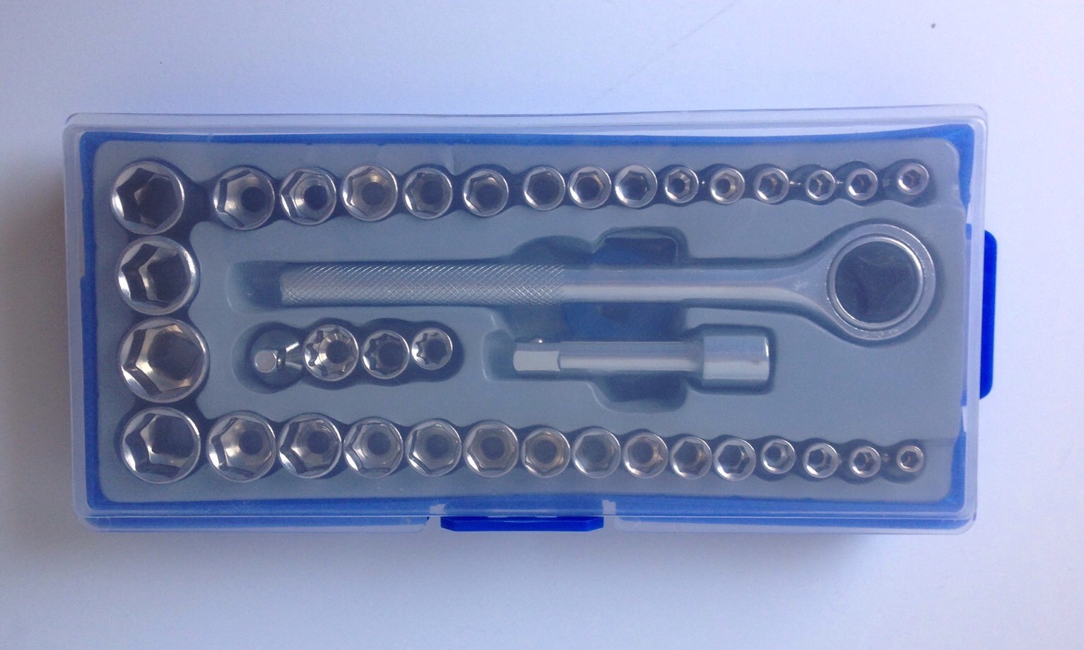 PITTSBURGH 40pc METRIC & SAE 3/8in DRIVE SOCKET Ratchet SET NEW | eBay