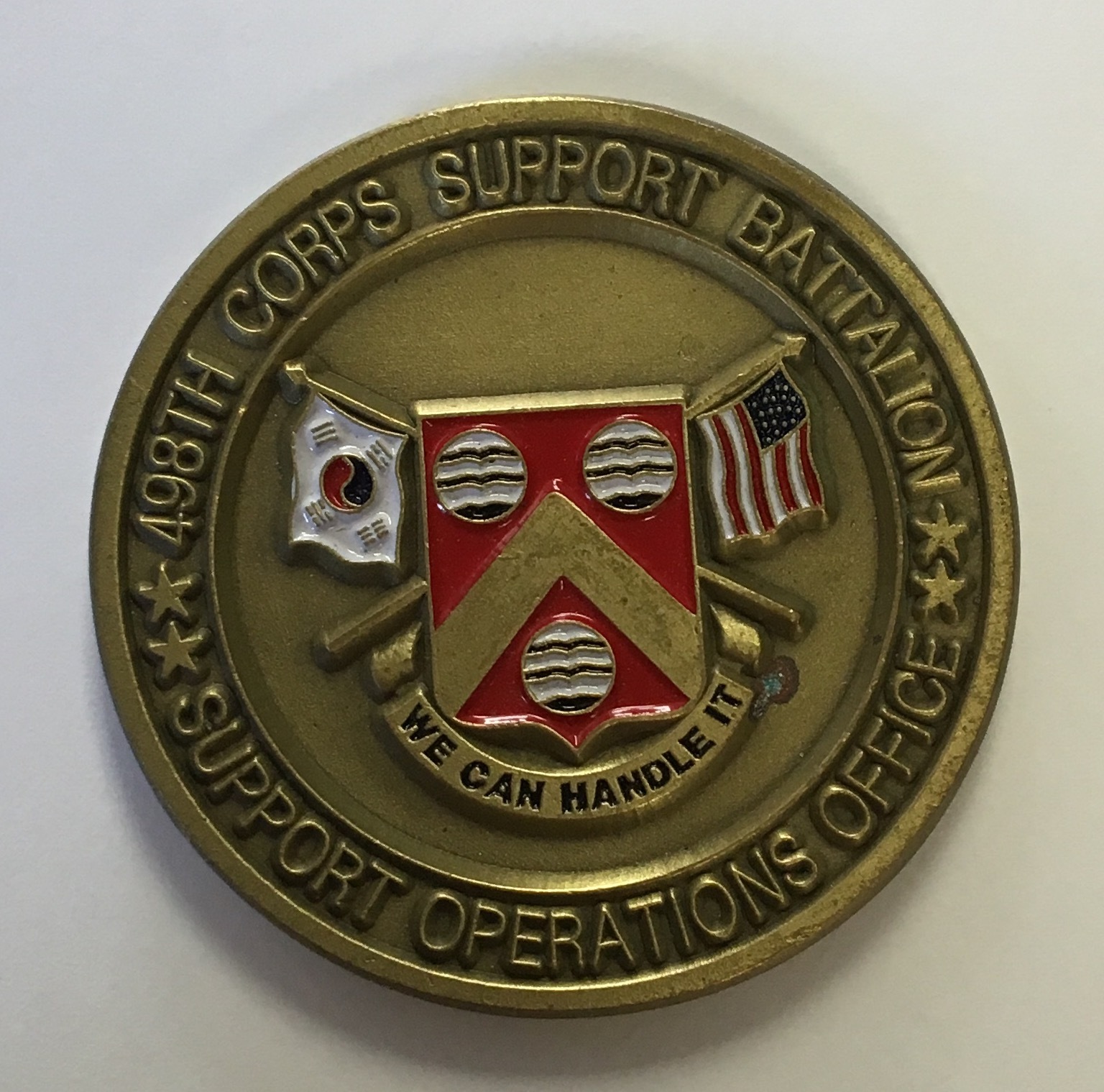 US Army 498th Corps Support Battalion Support Operations Field 1.75" | eBay
