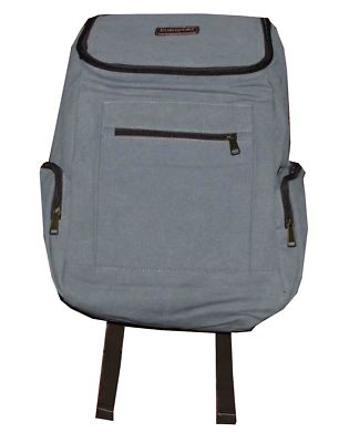Eurosport Canvas Backpack Bag Gray | eBay