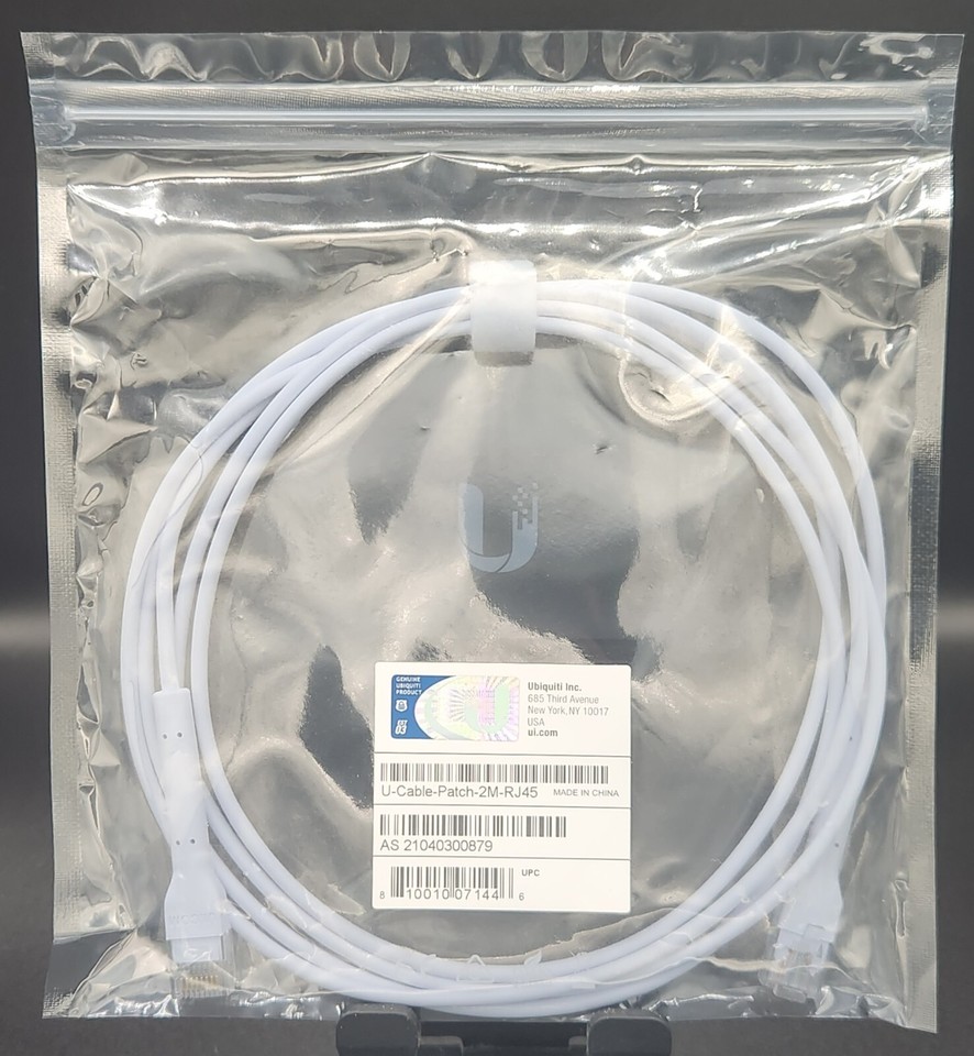Ubiquiti UniFi Bendable Ethernet Patch Cable White (1m, 2m Length) U ...