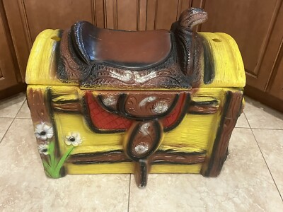 Vintage Western Theme Saddle Toy Chest | eBay