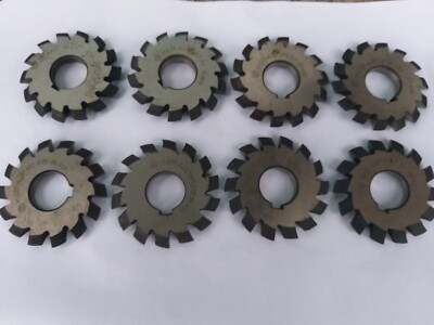 INVOLUTE GEAR CUTTER M2.25 or M2.75 20 degree HSS Set 8pcs/ Modulfraser ...