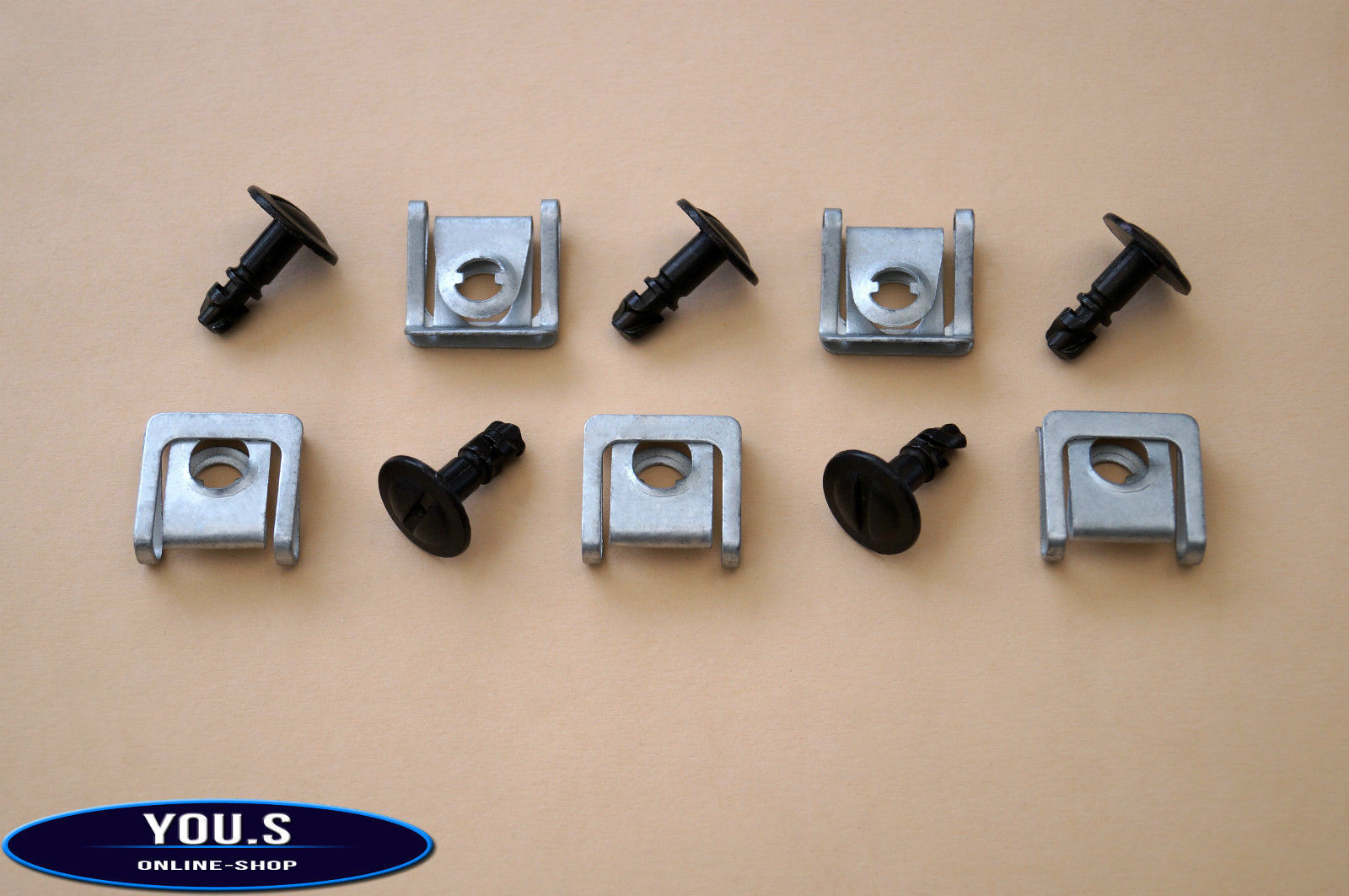 5 Set for BMW Retention Clip Protection Screws Clips - 8D0805121B - New ...