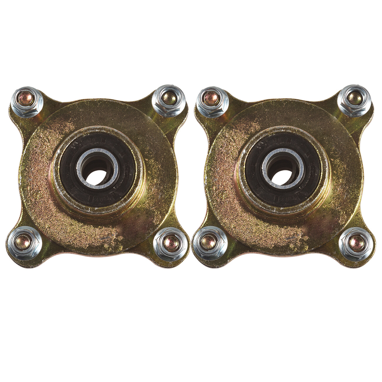 2x 4 Stud Front Wheel Rim Bearing Axle Hub For 125cc 110cc Quad Bike ...