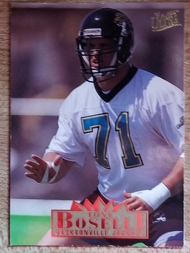 Tony Boselli Jacksonville Jaguars 1995 Fleer Ultra Football Card #140 ...