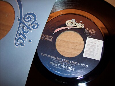 VG++ 1985 Ricky Skaggs You Make Me Feel Like A Man/Rendezvous 7" 45RPM ...