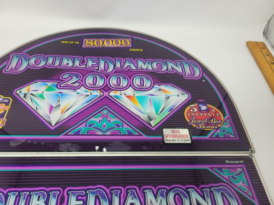 IGT Slot Machine I Game Double Diamond 2000 Slott Machine BELLY Glass ...