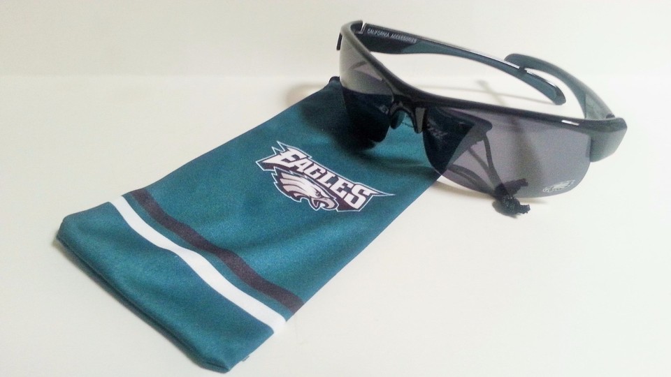 NFL Football Polarized Sport Wrap Team Sunglasses with Storage Pouch ...