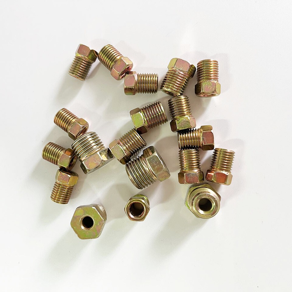 19 Fitting Kit Nuts Brake Line Fittings Assortment For Inverted Flare 3 ...