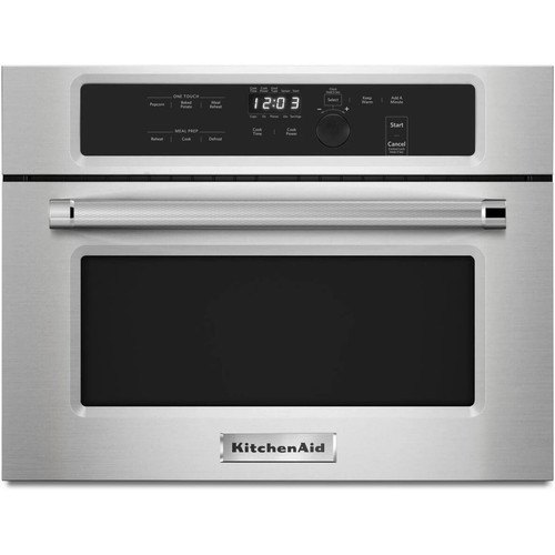 KitchenAid KMBS104ESS 24 Inch Built-In Microwave Oven with 1.4 cu. ft ...