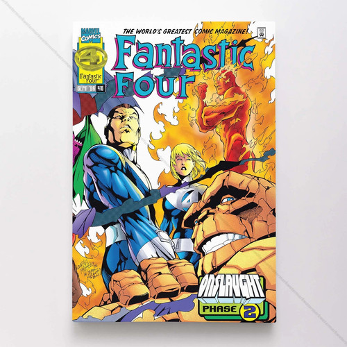 Fantastic Four #416 Poster Canvas F4 Marvel Comic Book Art Print | eBay