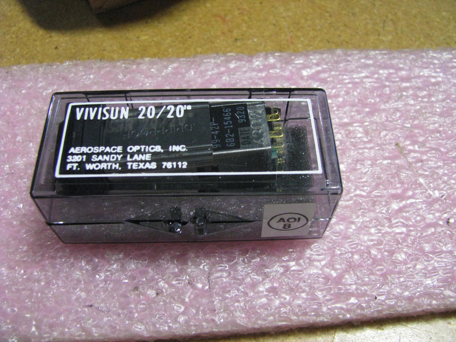 AEROSPACE OPTICS PUSH SWITCH # 99-42P-6B2-15466 NSN: 5930-01-344-0144 ...